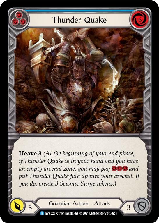 Thunder Quake (Blue) - Everfest - Flesh and Blood TCG
