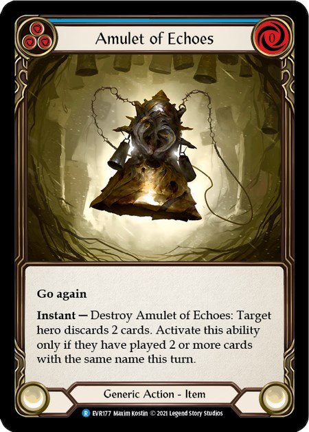 Amulet of Echoes - Everfest - Flesh and Blood TCG
