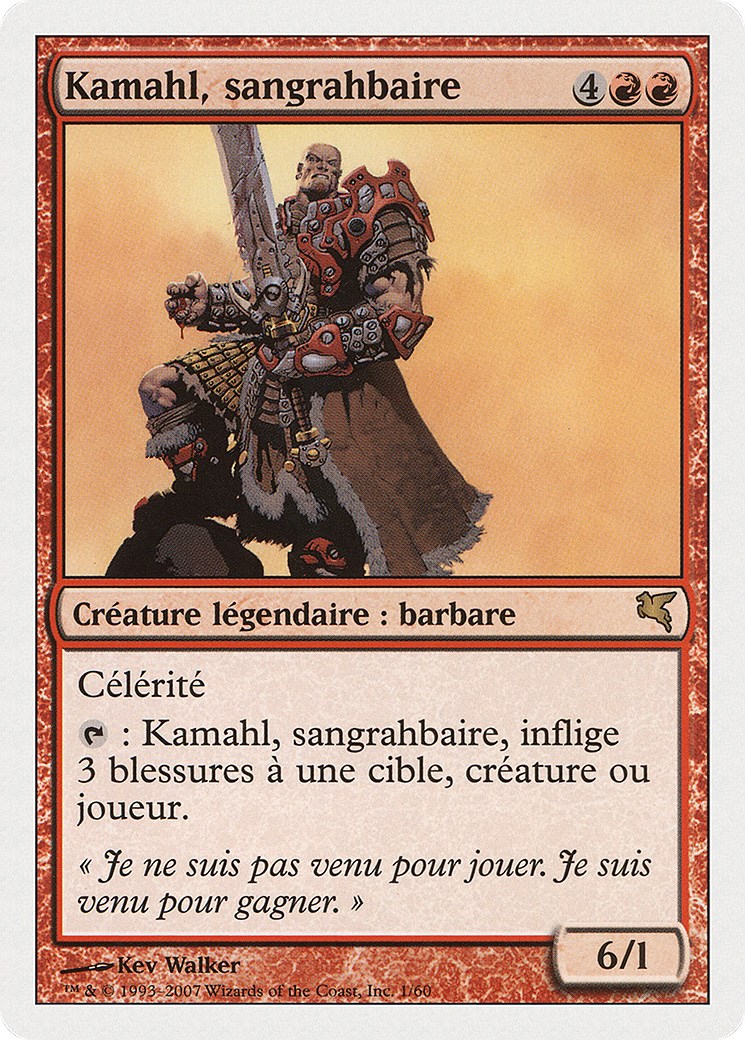 Kamahl, Pit Fighter (French) - "Kamahl, sangrahbaire" - Magic ...