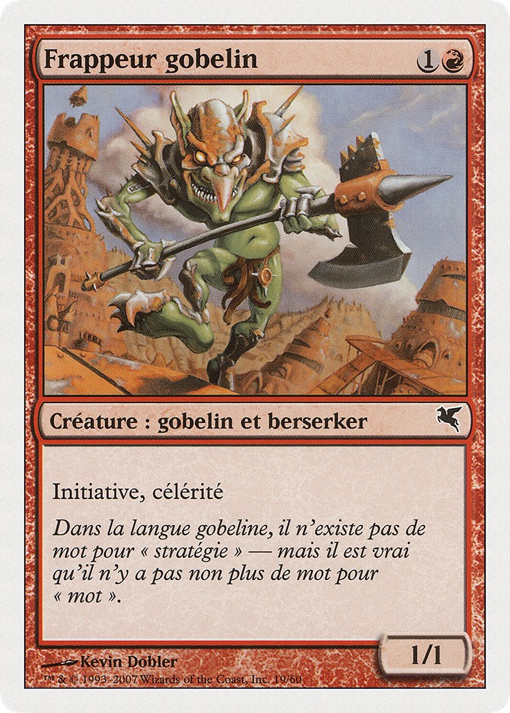 Goblin Striker (French) - "Frappeur gobelin" - Magic Encyclopedia 2005 ...