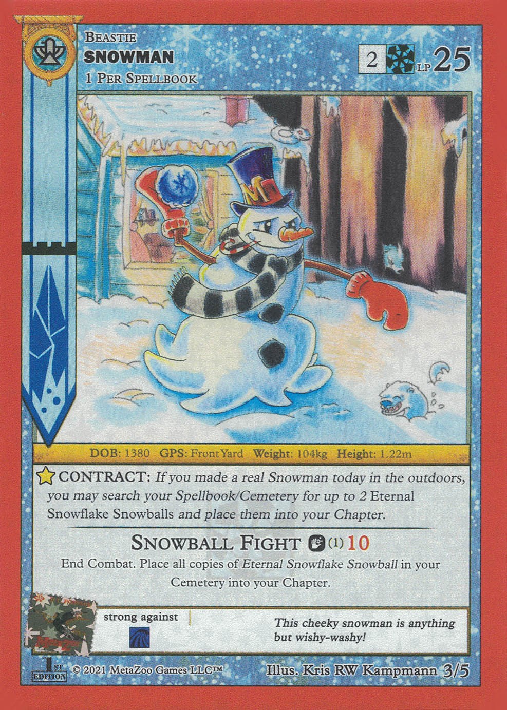 Snowman (First Edition) - Holiday Promos - MetaZoo