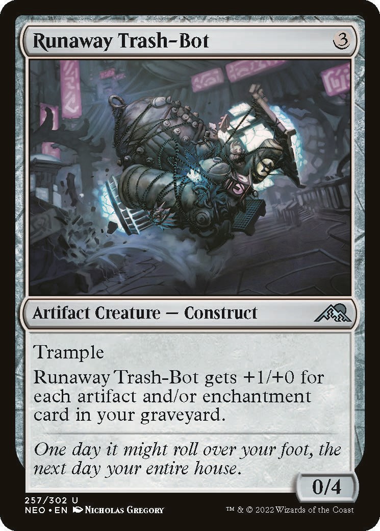 Runaway Trash-Bot - Kamigawa: Neon Dynasty - Magic: The Gathering