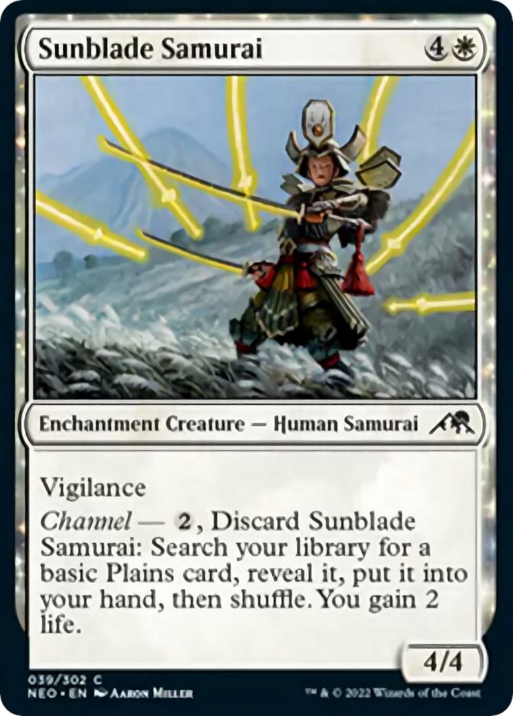 Sunblade Samurai - Kamigawa: Neon Dynasty - Magic: The Gathering