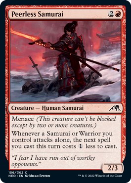 Peerless Samurai - Kamigawa: Neon Dynasty - Magic: The Gathering