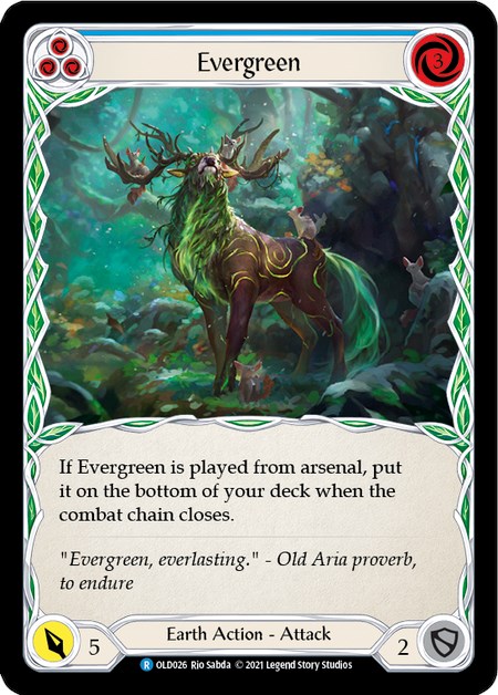Evergreen (Blue) - Blitz Deck: Tales of Aria - Oldhim - Flesh and Blood TCG