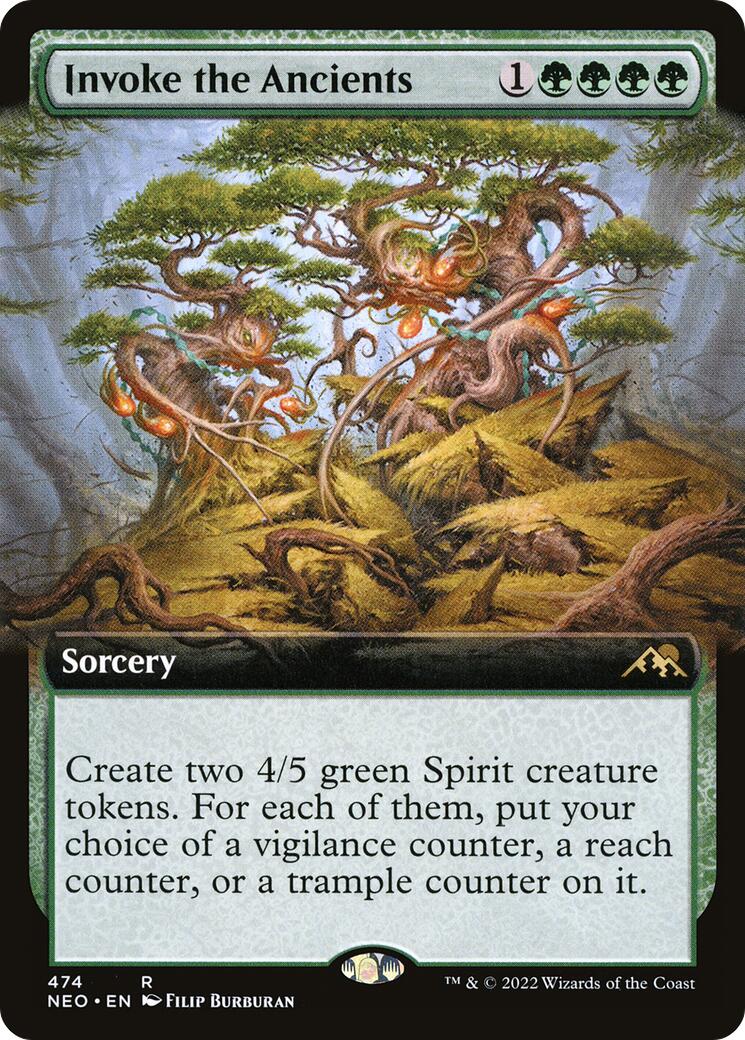 Invoke the Ancients (Extended Art) - Kamigawa: Neon Dynasty - Magic ...