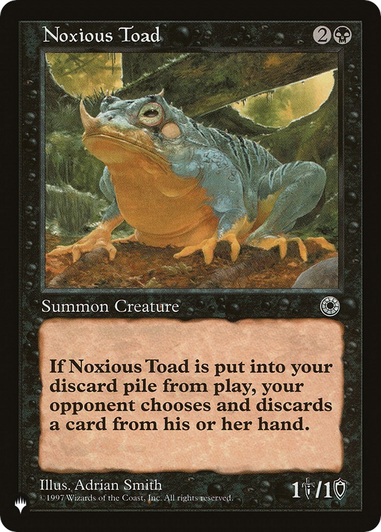 Noxious Toad - The List Reprints - Magic: The Gathering
