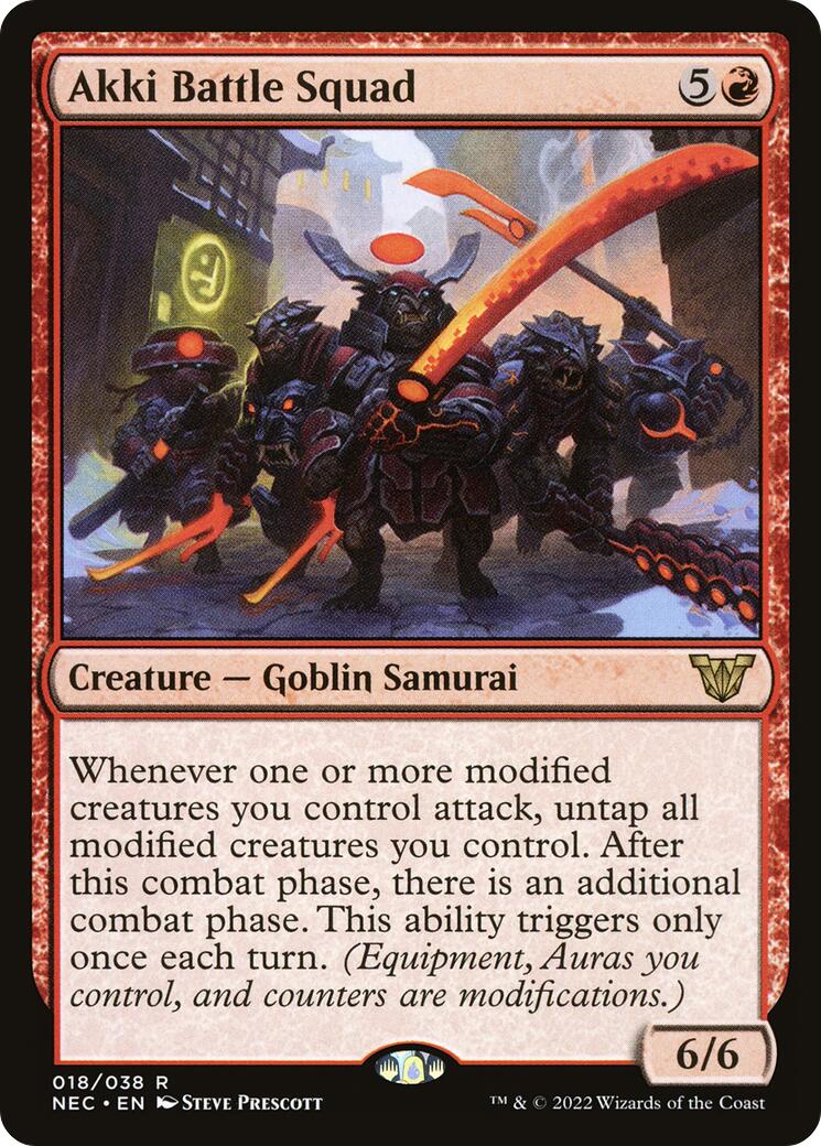 Akki Battle Squad - Commander: Kamigawa: Neon Dynasty - Magic: The ...