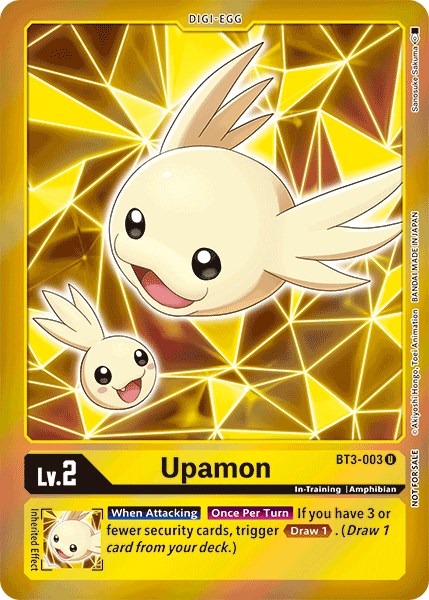 Upamon - BT3-003 (Event Pack 2) - Release Special Booster - Digimon ...