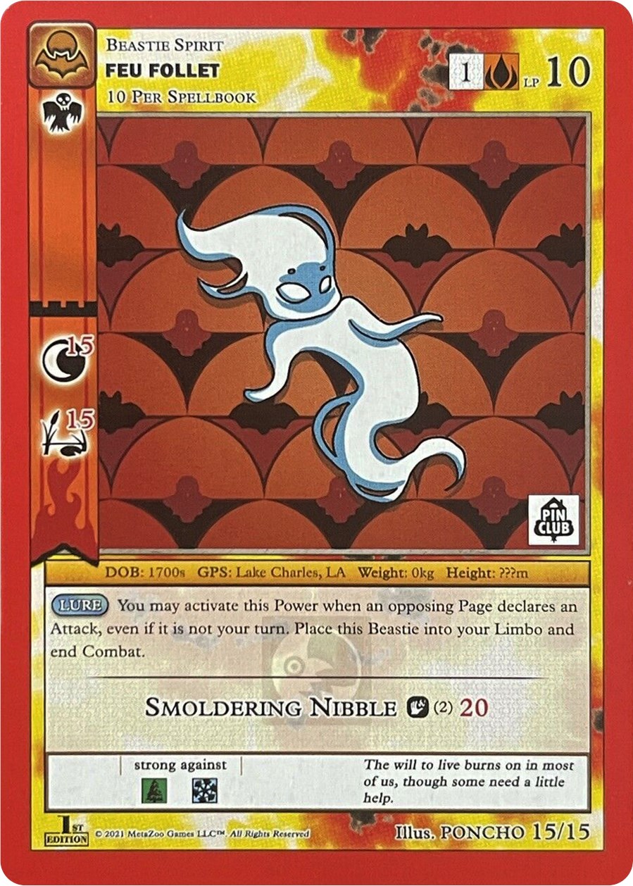 Feu Follet (Pin Club Nightfall Mystery Collection 1st Edition ...