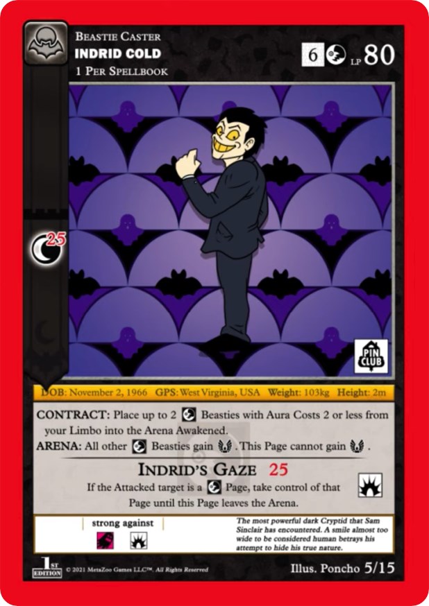 Indrid Cold (Pin Club Nightfall Mystery Collection 1st Edition ...