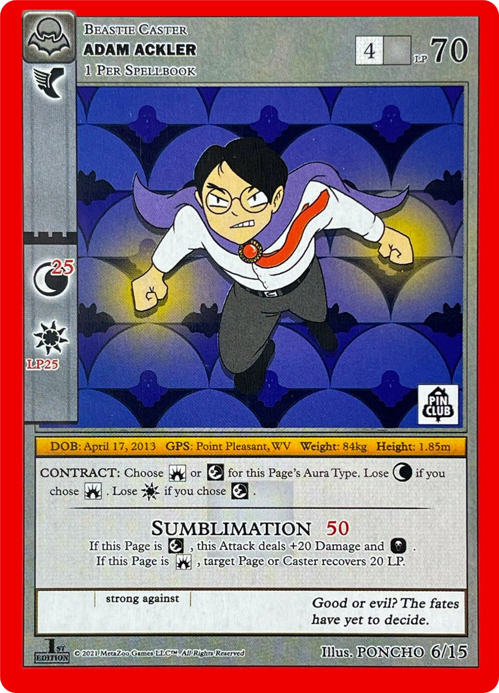 Adam Ackler (Pin Club Nightfall Mystery Collection 1st Edition ...