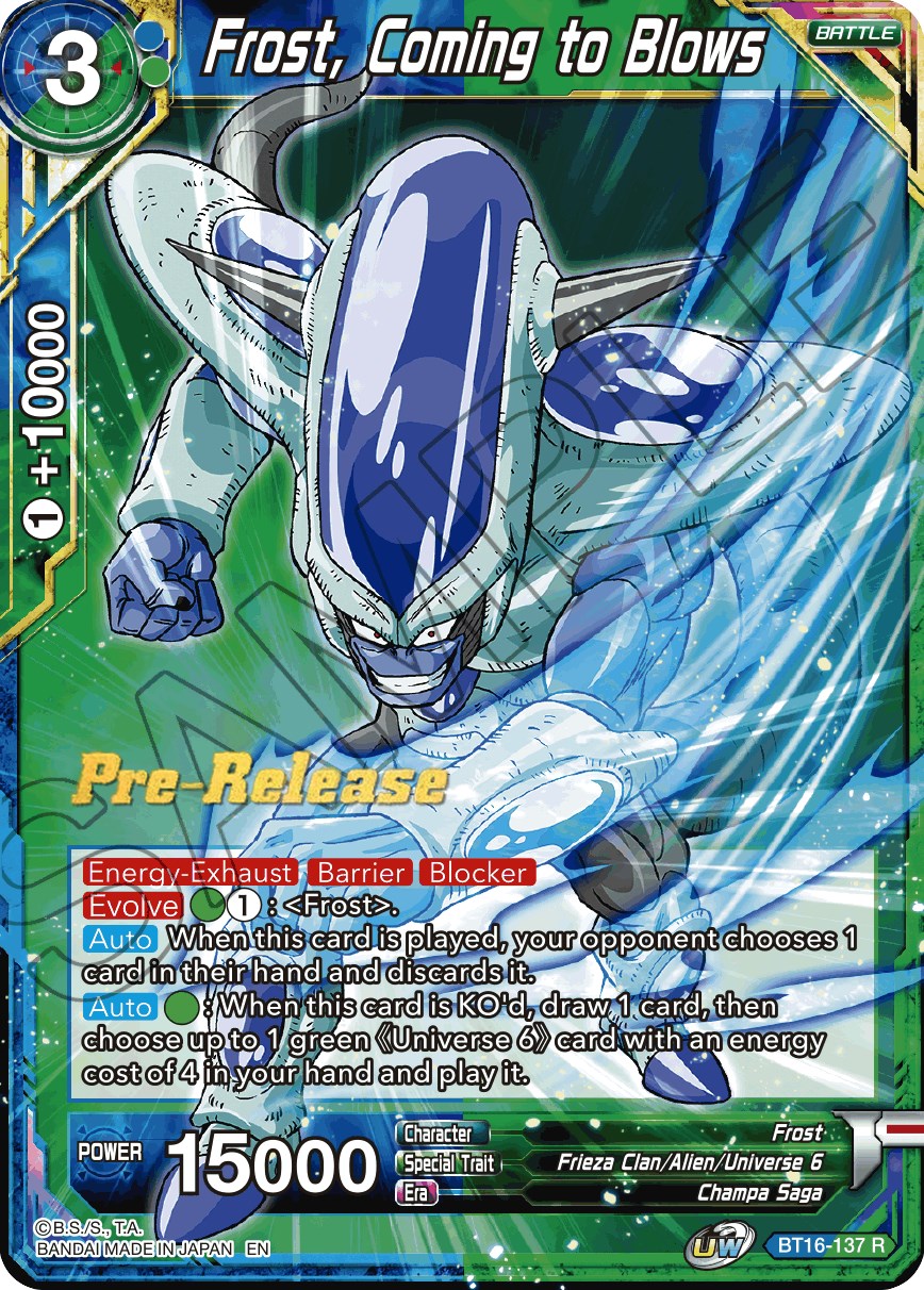 Frost, Coming to Blows - Realm of the Gods Pre-Release Cards - Dragon ...
