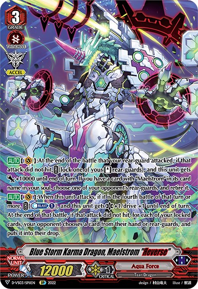 Blue Storm Karma Dragon, Maelstrom "Reverse" (SP) - D-VS03: V Clan ...