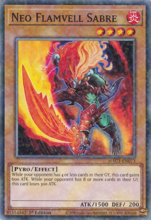 Neo Flamvell Sabre (Duel Terminal) - Hidden Arsenal: Chapter 1 - YuGiOh