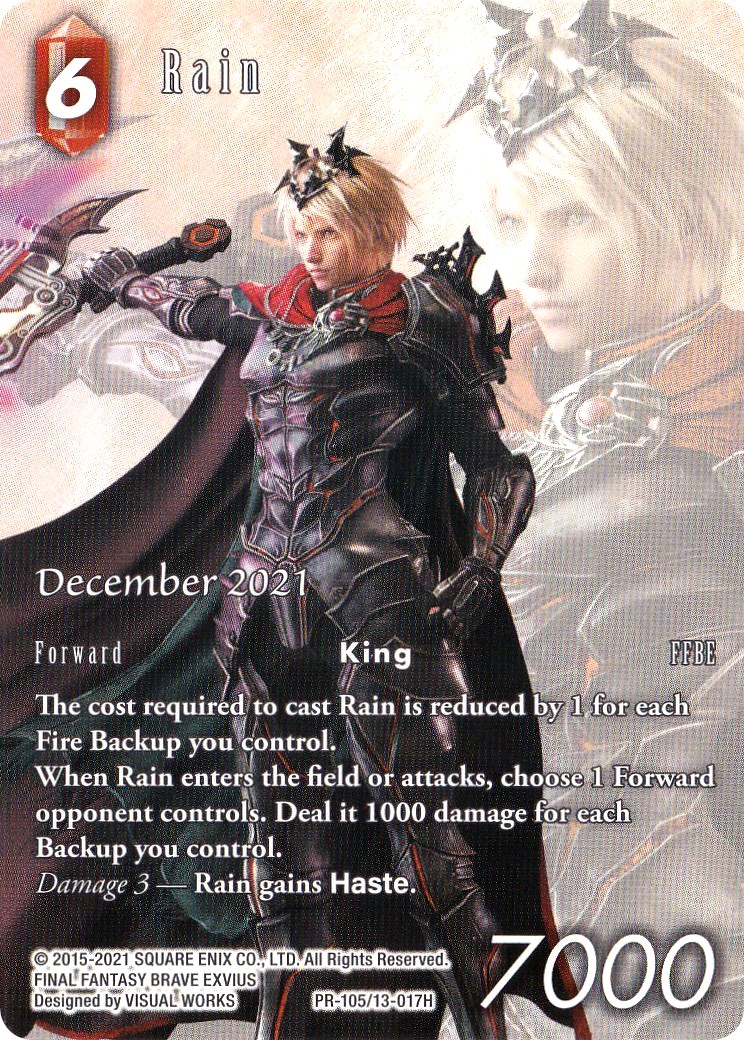 Rain (December 2021) - FF: Promo Cards - Final Fantasy TCG