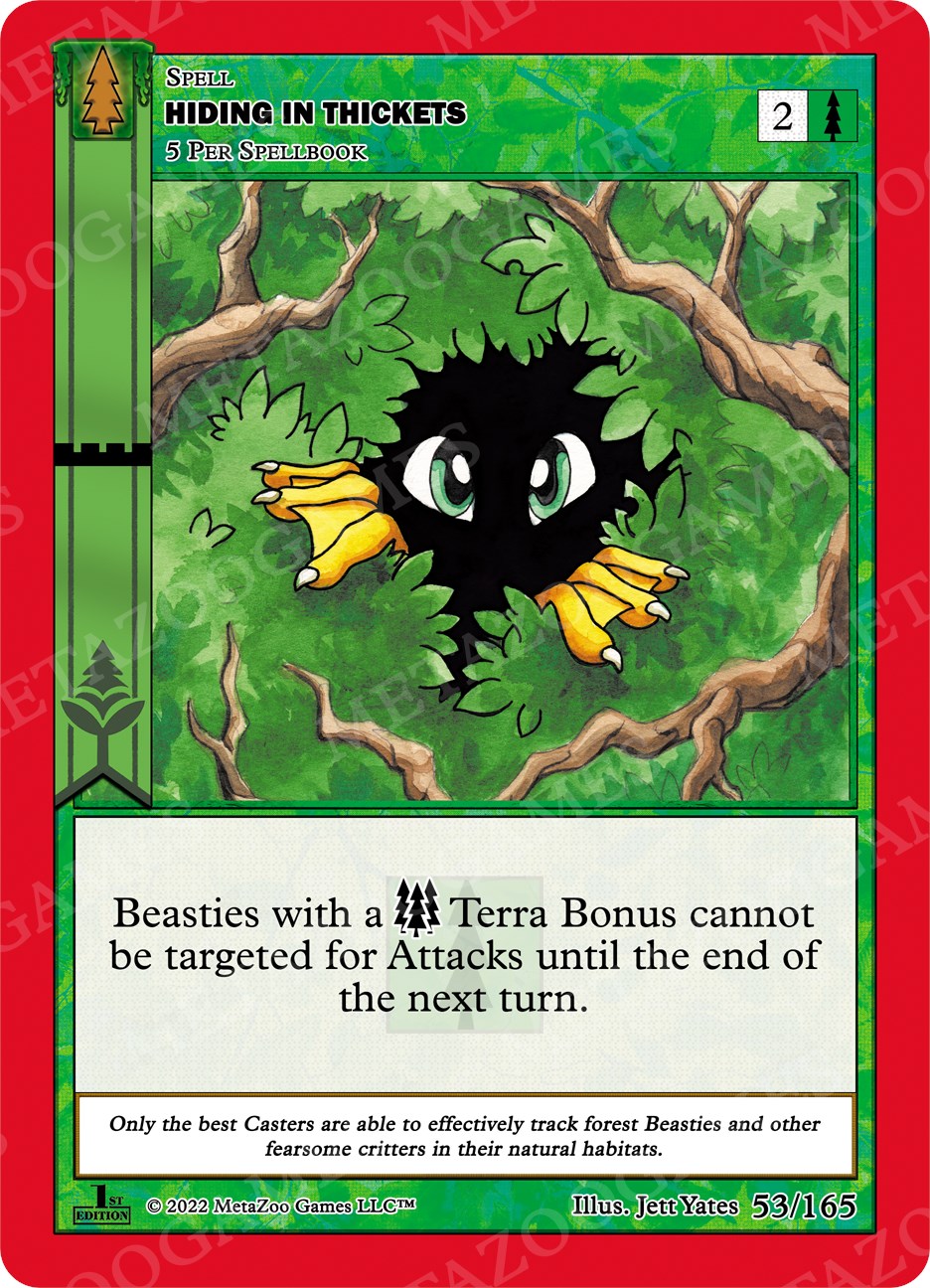 Hiding in Thickets - Wilderness: First Edition - MetaZoo