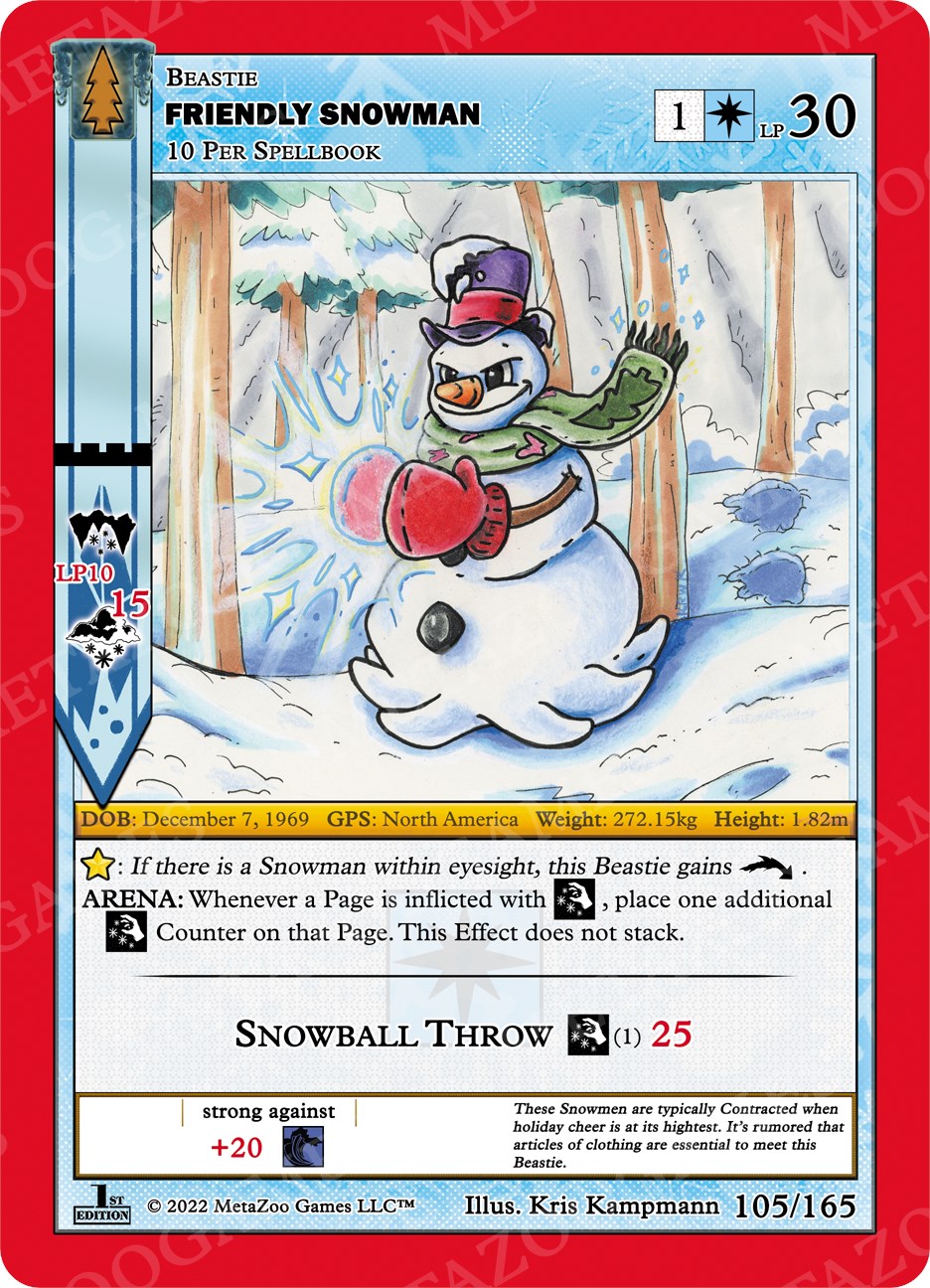 Friendly Snowman - Wilderness: First Edition - MetaZoo