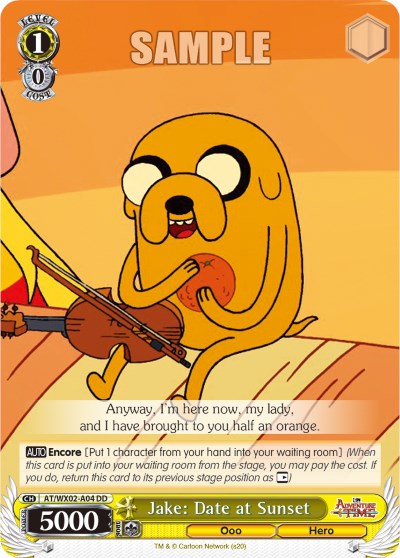 Jake: Date at Sunset - Adventure Time - Weiss Schwarz