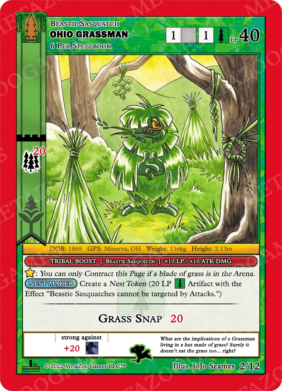 Ohio Grassman - Wilderness: First Edition Tribal Theme Decks - MetaZoo