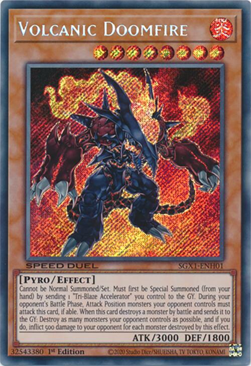 Volcanic Doomfire (Secret Rare) - Speed Duel GX: Duel Academy Box - YuGiOh