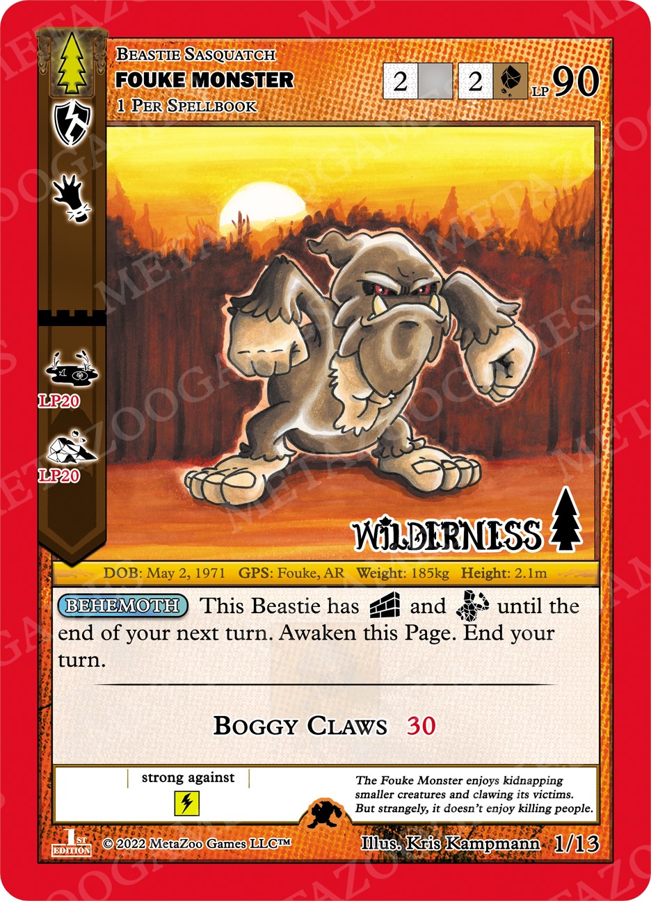 Fouke Monster - Wilderness: First Edition Release Event Deck - MetaZoo