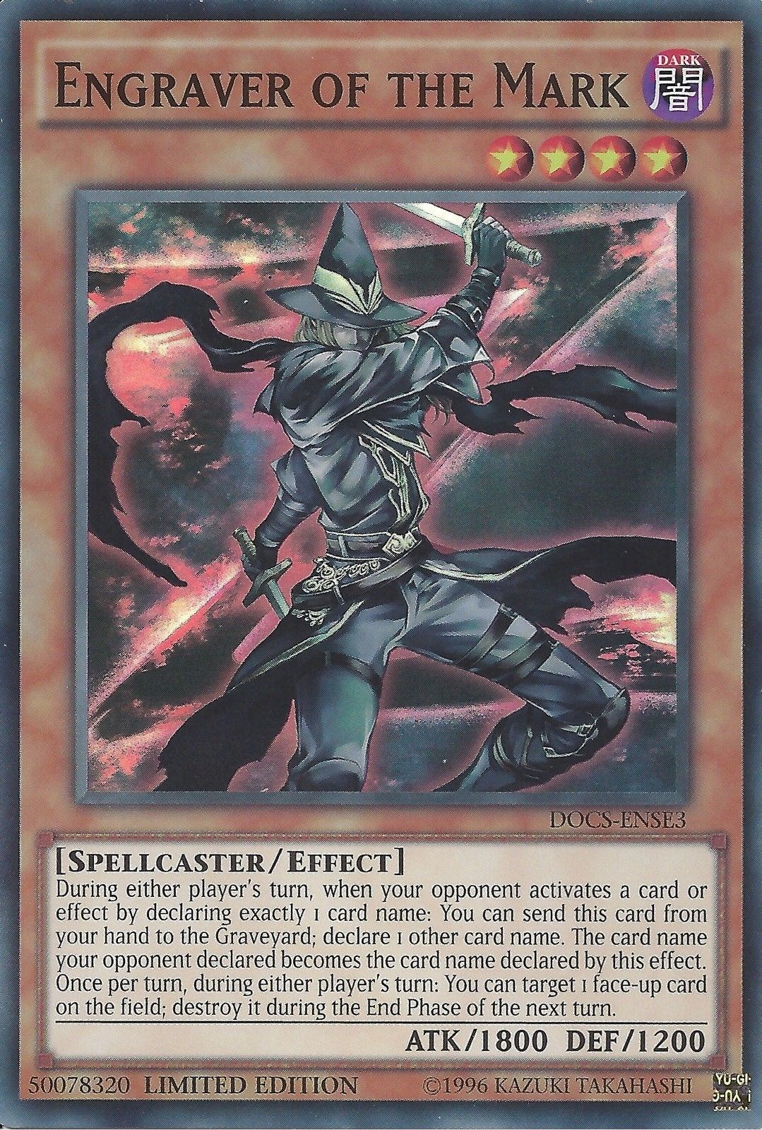 Engraver of the Mark - Dimension of Chaos - YuGiOh
