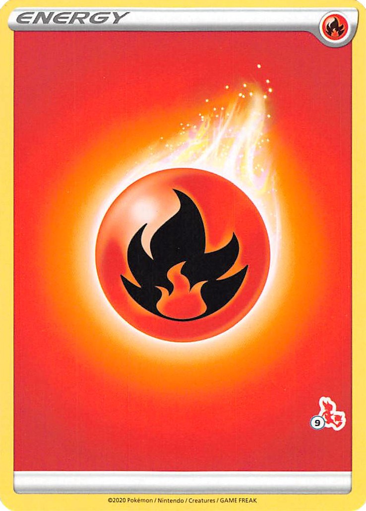 Fire Energy (#9 Cinderace Stamped) - Battle Academy 2022 - Pokemon