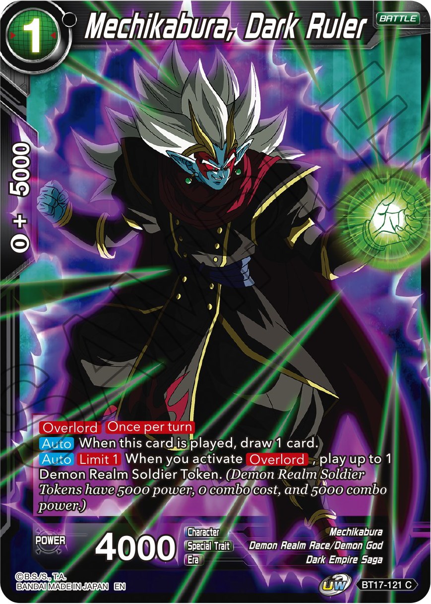 Mechikabura, Dark Ruler - Ultimate Squad - Dragon Ball Super CCG