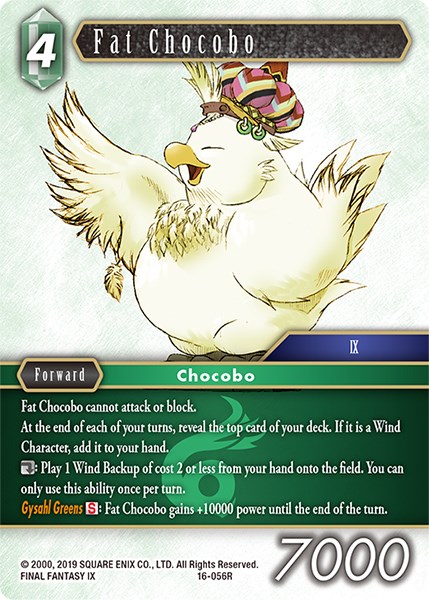 Fat Chocobo - Emissaries of Light - Final Fantasy TCG