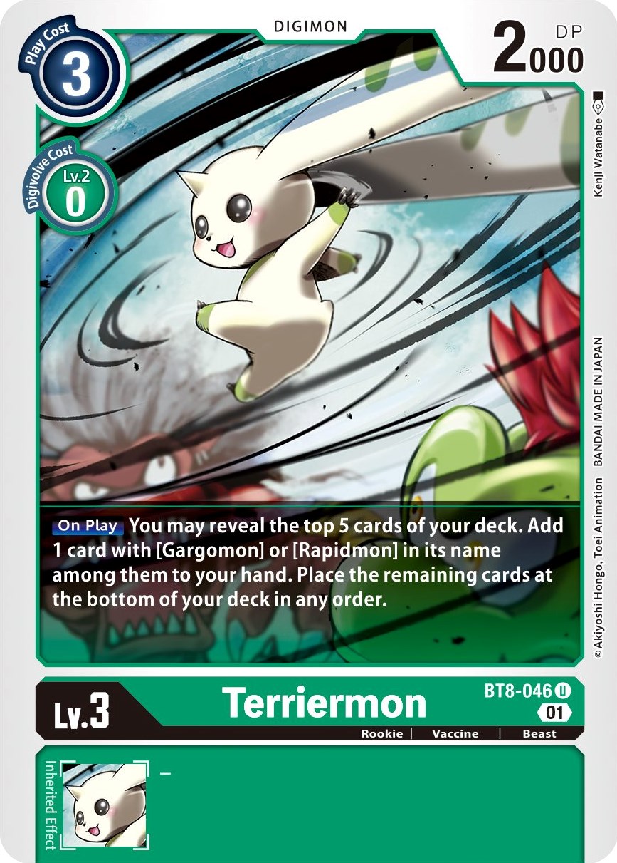 Terriermon - New Awakening - Digimon Card Game
