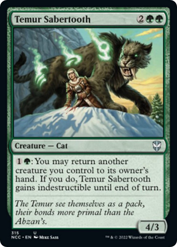 Temur Sabertooth - Commander: Streets of New Capenna - Magic: The Gathering