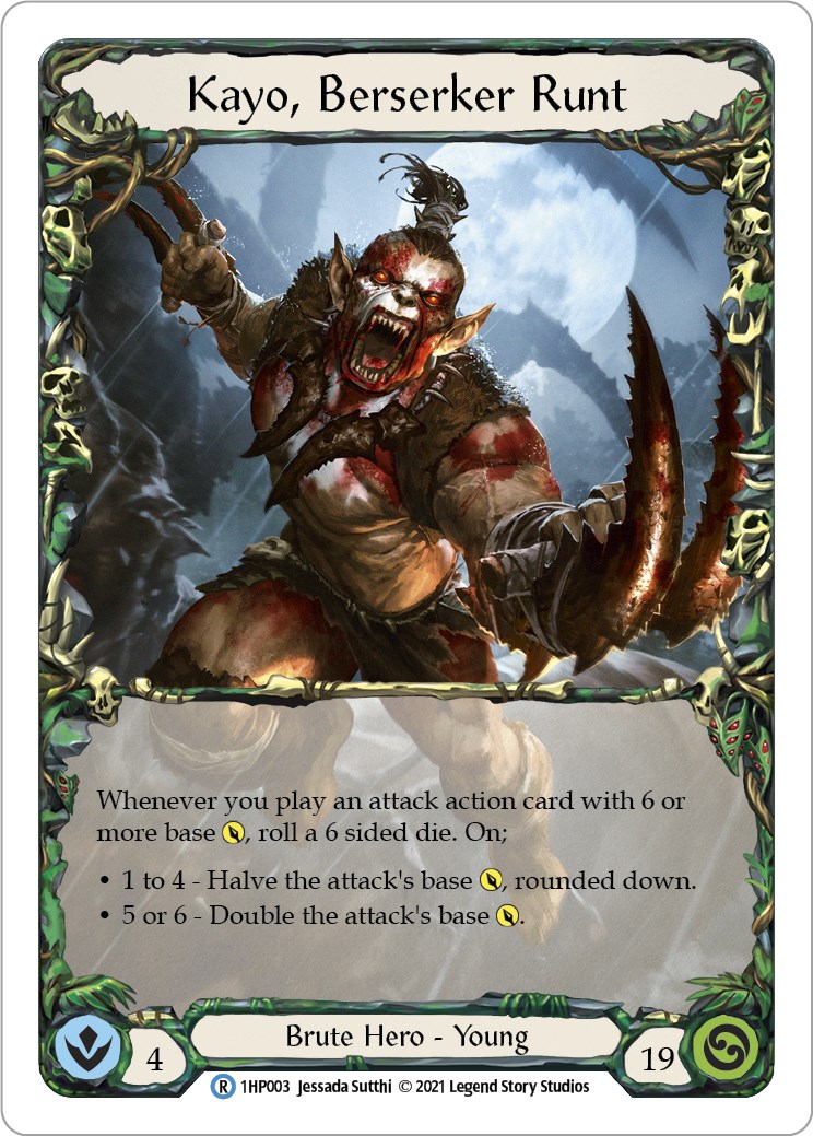 Kayo, Berserker Runt - History Pack Vol.1 - Flesh and Blood TCG