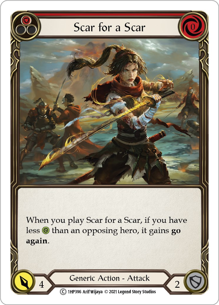 Scar for a Scar (Red) - History Pack Vol.1 - Flesh and Blood TCG