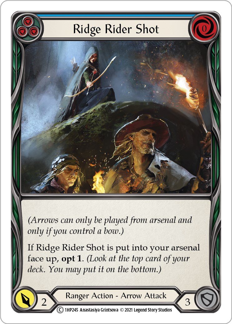 Ridge Rider Shot (Blue) - History Pack Vol.1 - Flesh and Blood TCG