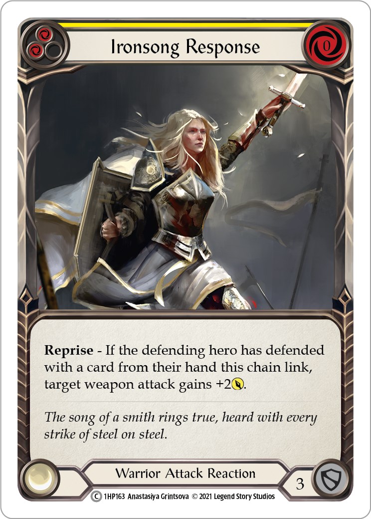 Ironsong Response (Yellow) - History Pack Vol.1 - Flesh and Blood TCG