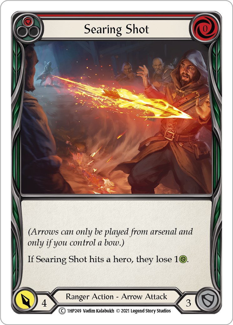 Searing Shot (Red) - History Pack Vol.1 - Flesh and Blood TCG