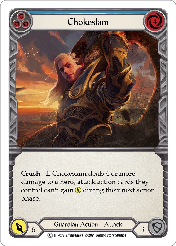 Chokeslam (Blue) - History Pack Vol.1 - Flesh and Blood TCG