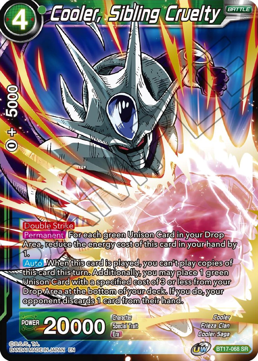 Cooler, Sibling Cruelty - Ultimate Squad - Dragon Ball Super: Masters