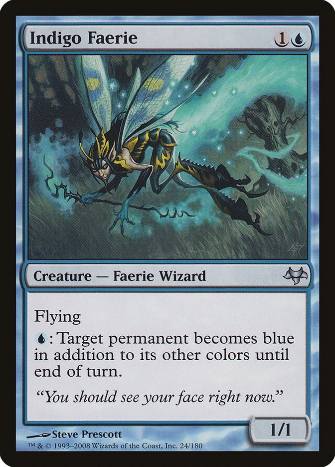 Indigo Faerie - Eventide - Magic: The Gathering