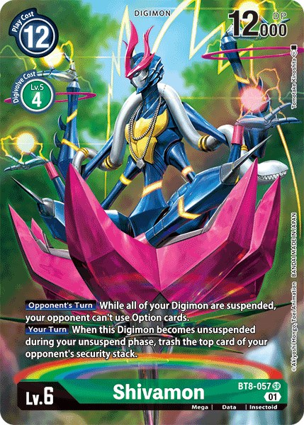 Shivamon (Alternate Art) - New Awakening - Digimon Card Game