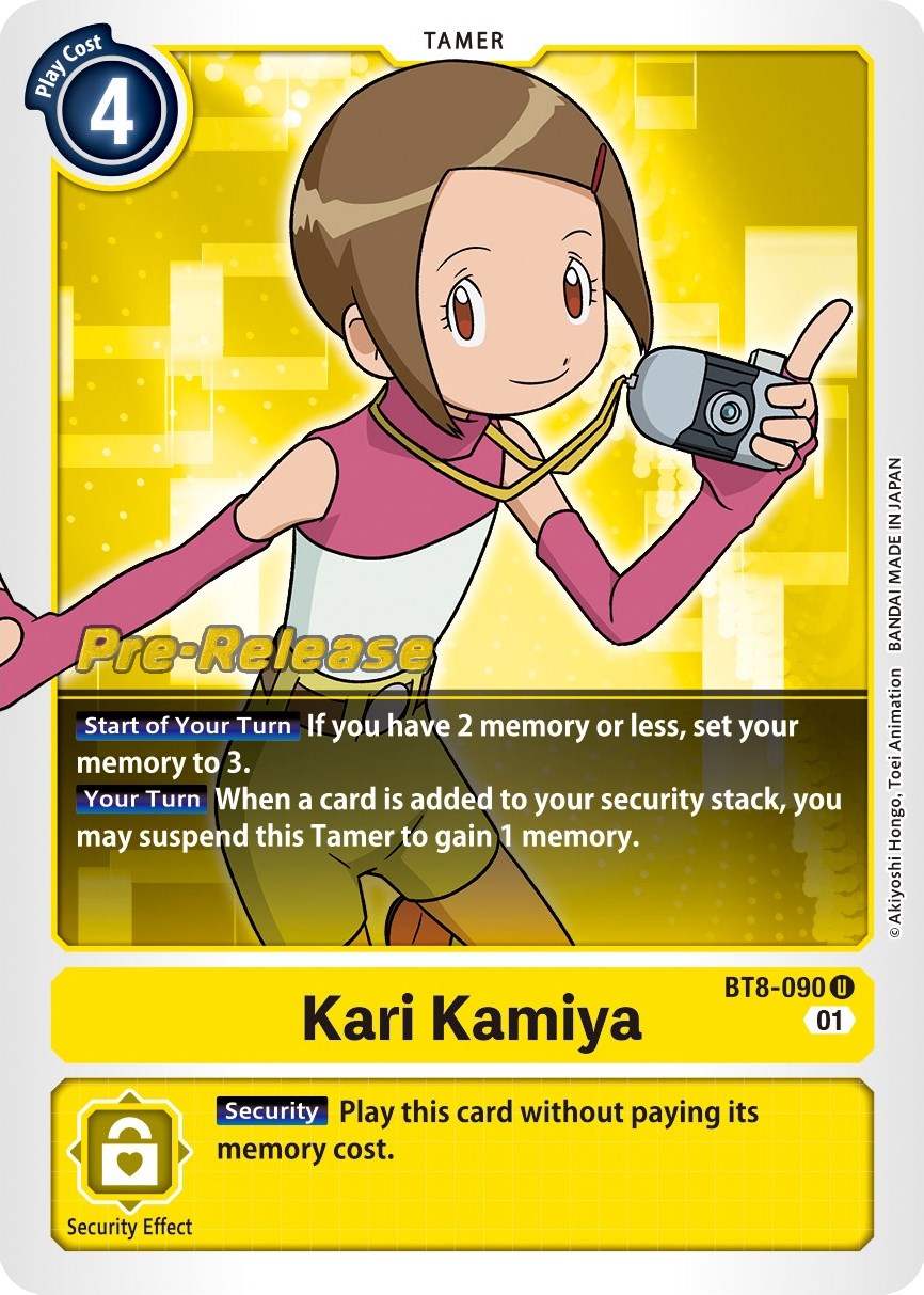 Kari Kamiya - New Awakening Pre-Release Cards - Digimon Card Game