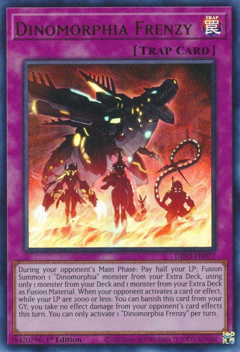 Dinomorphia Frenzy - Dimension Force - YuGiOh