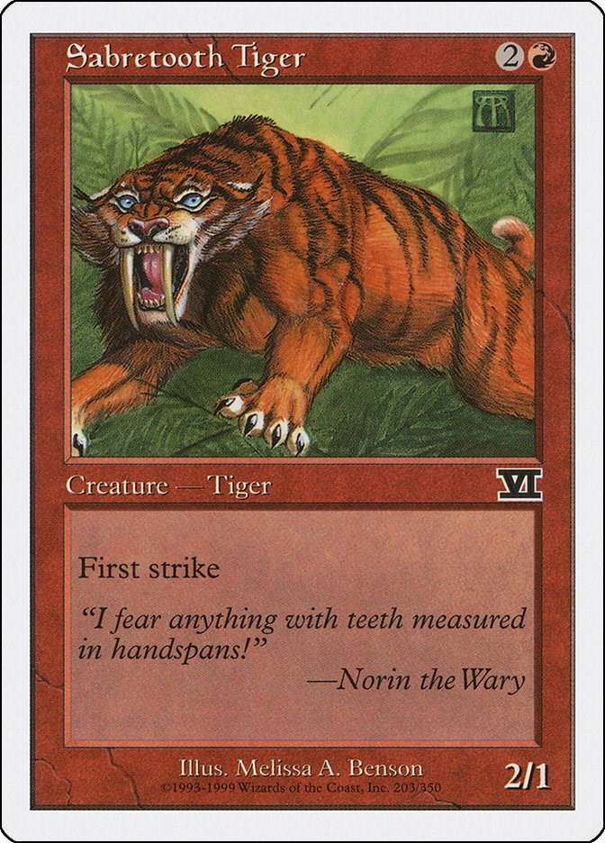 Sabretooth Tiger - Classic Sixth Edition - Magic: The Gathering