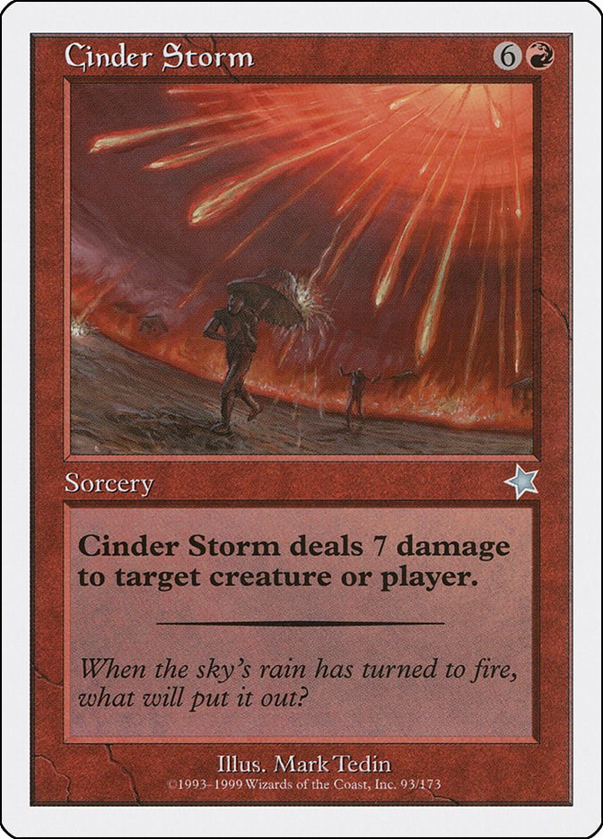 Cinder Storm - Starter 1999 - Magic: The Gathering