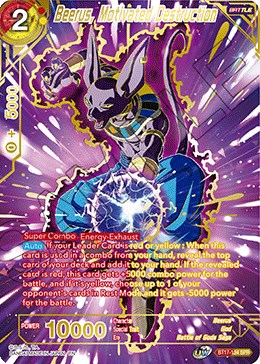 Beerus, Motivated Destruction (SPR) - Ultimate Squad - Dragon Ball ...