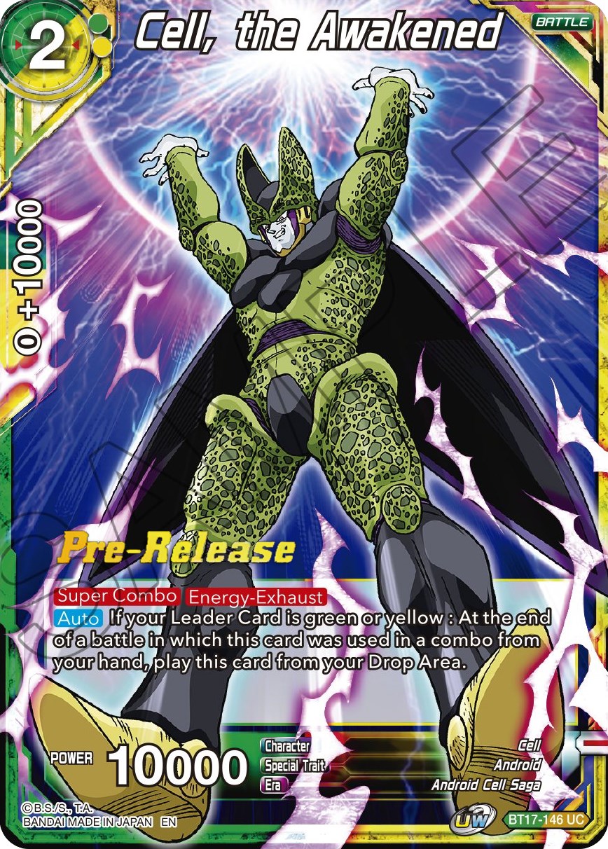 Cell, the Awakened - Ultimate Squad Pre-Release Cards - Dragon Ball ...