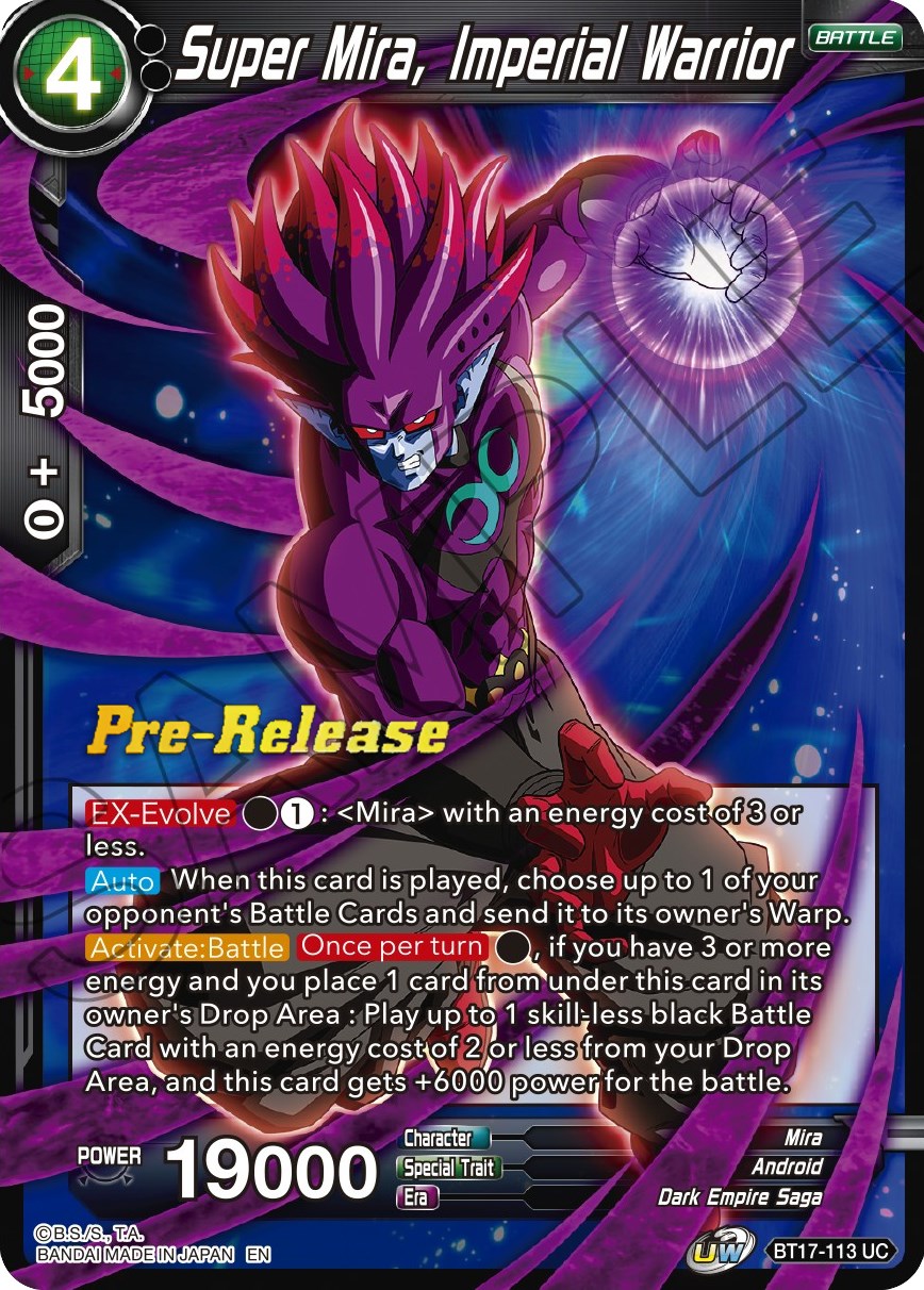 Super Mira, Imperial Warrior - Ultimate Squad Pre-Release Cards ...