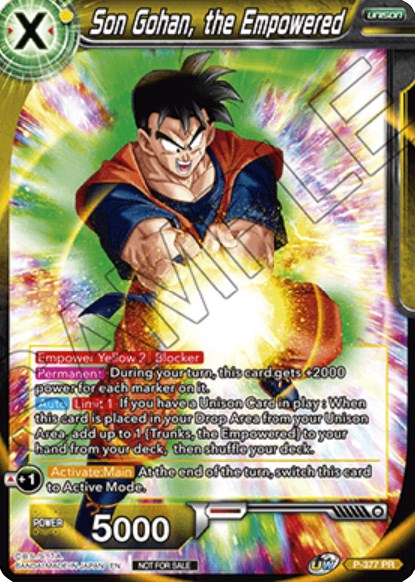Son Gohan, the Empowered - Promotion Cards - Dragon Ball Super: Masters