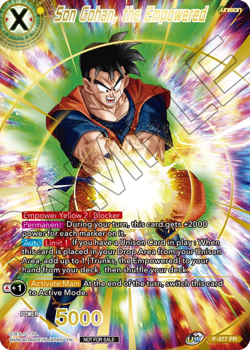 Son Gohan, the Empowered (Gold Stamped) - Promotion Cards - Dragon Ball ...